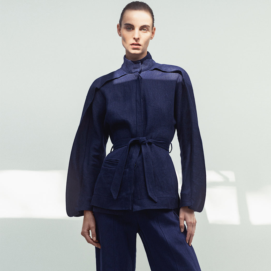 DISH DASH | INDIGO SCULPTED JACKET